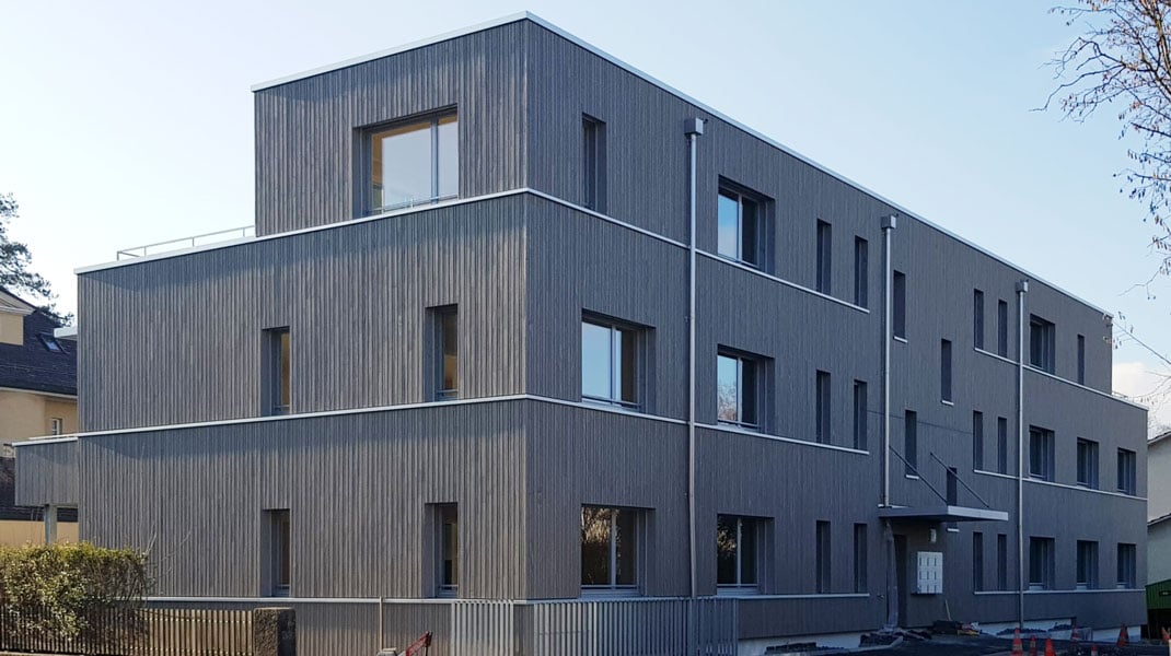 Neubau Mehrfamilienhaus komplett aus Holz